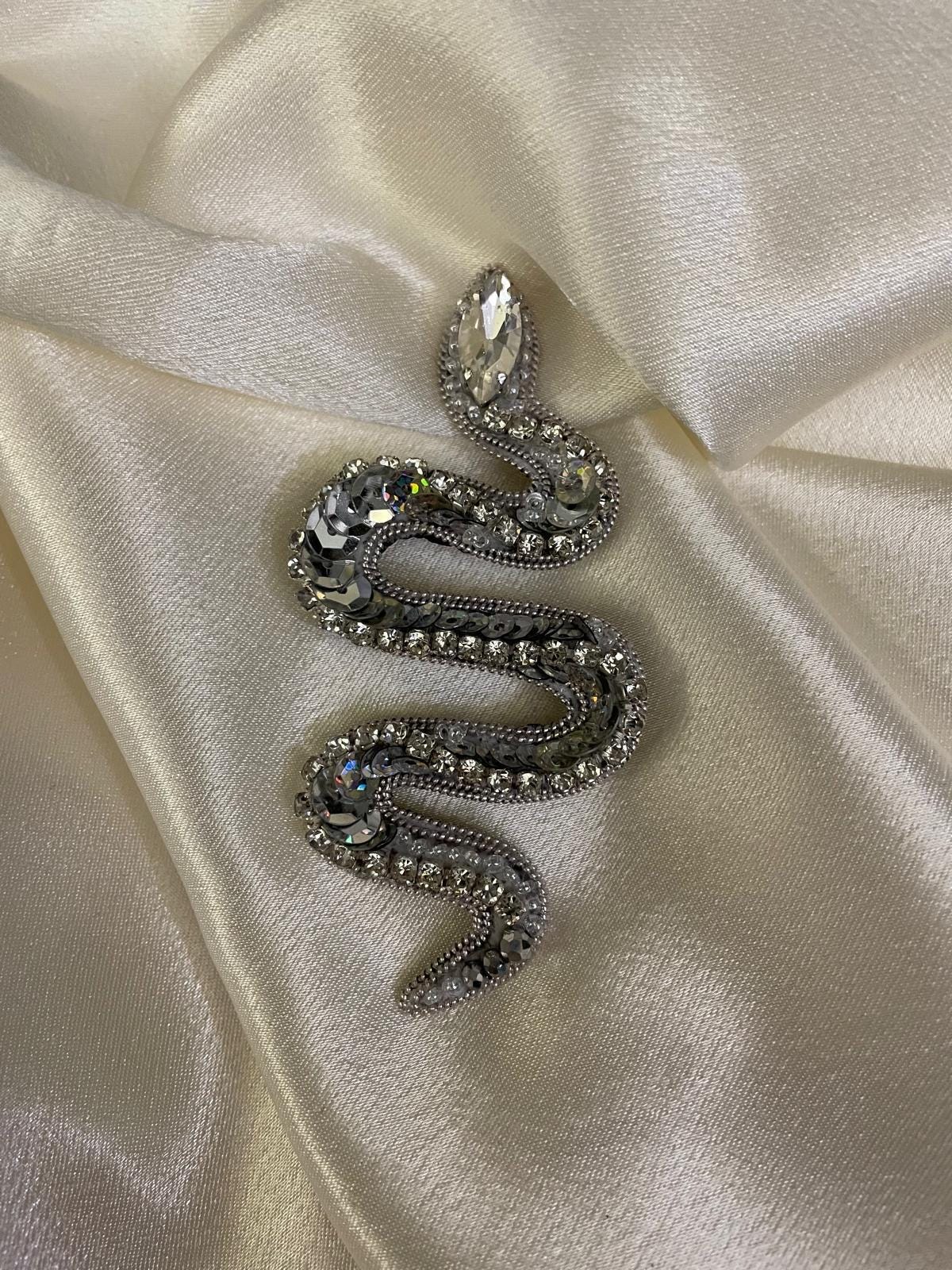 Snake Brooch, Pin for Unique Style, Timeless Fashion, Sparkling Snake ...