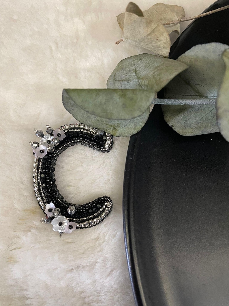 Handmade Letter Brooch, Custom Pin With Your Initial, Chic and Simple ...