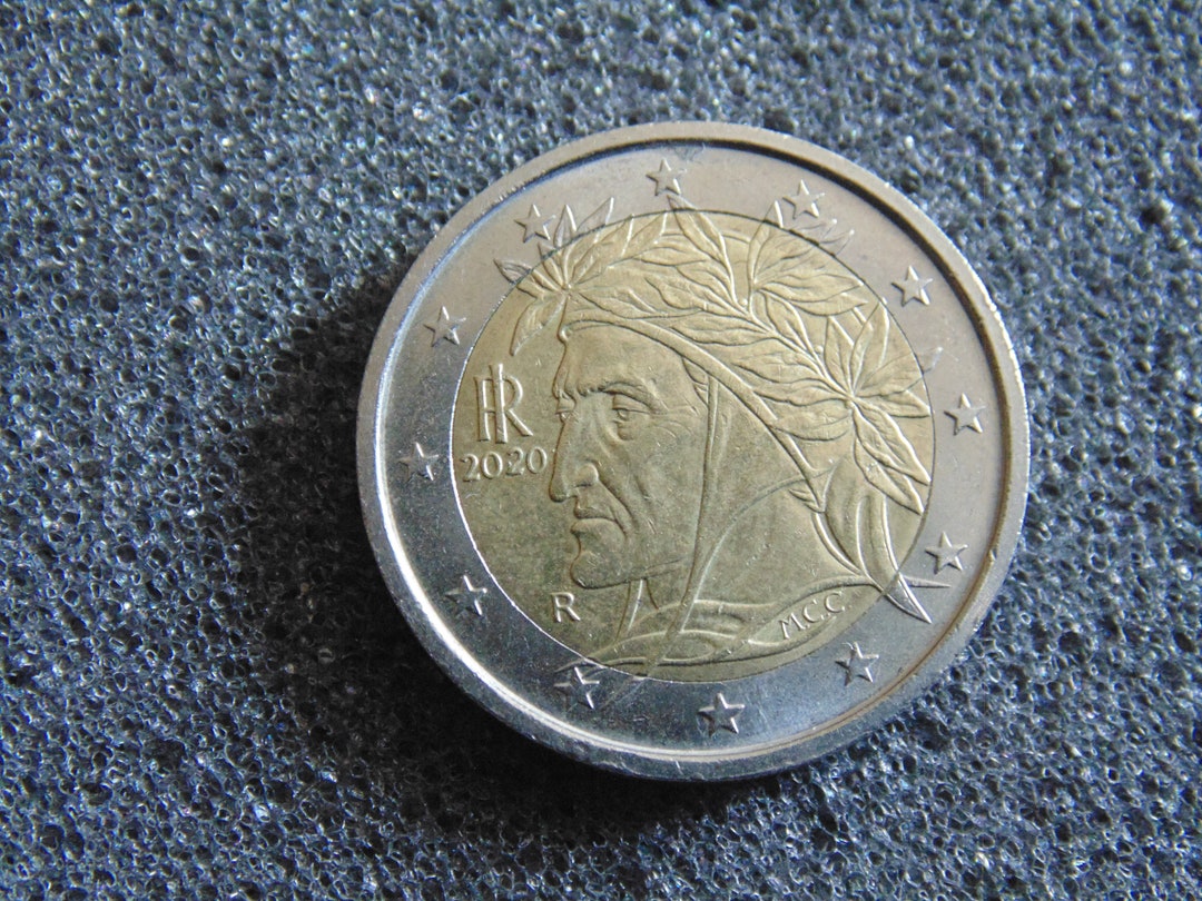 Coin 2 Euro Italy 2020 Dante Alighieri - Etsy