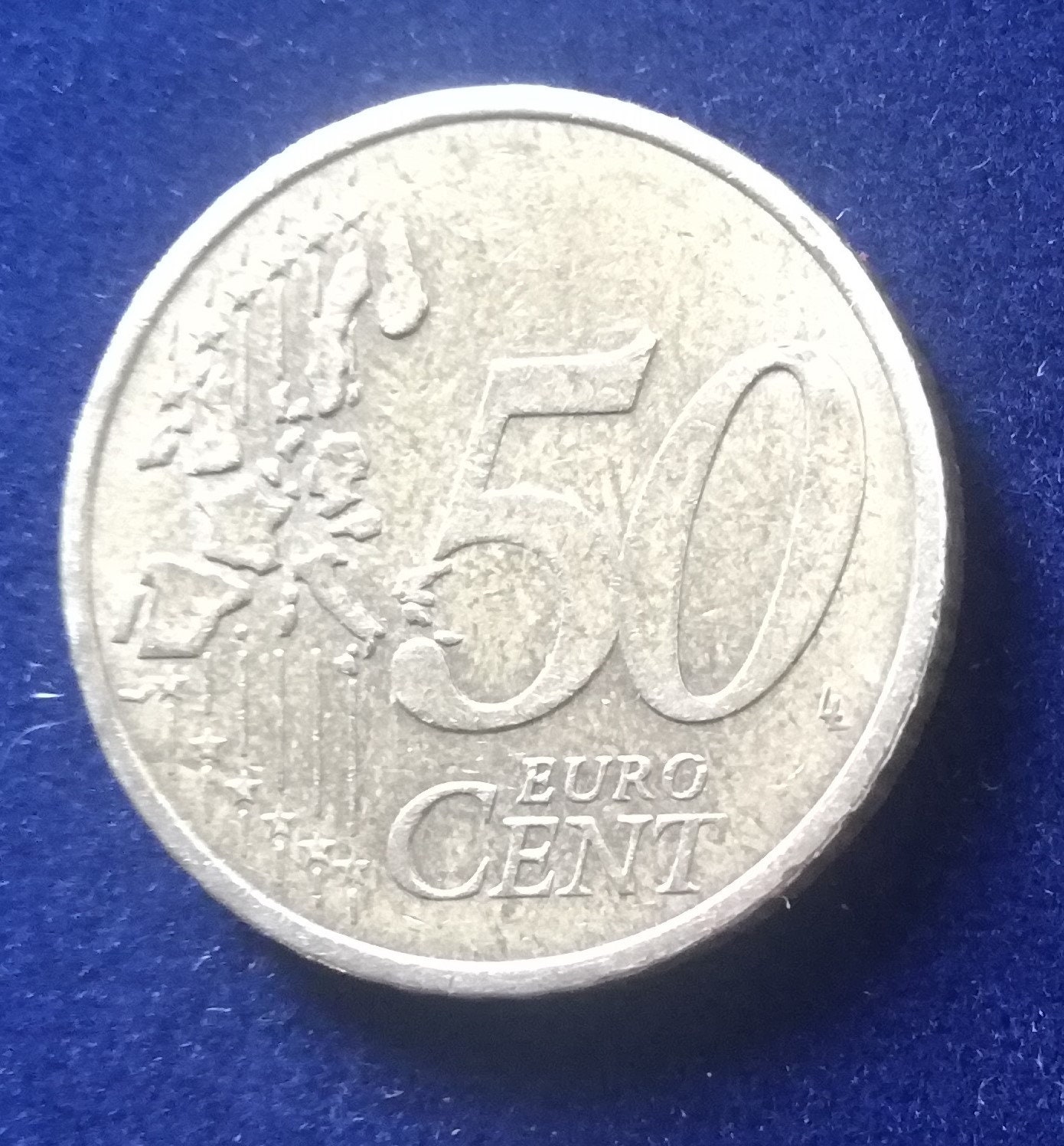 Vintage 50 Centesimi Di Euro Francia 2002 Moneta Rara 21 Anni - Etsy