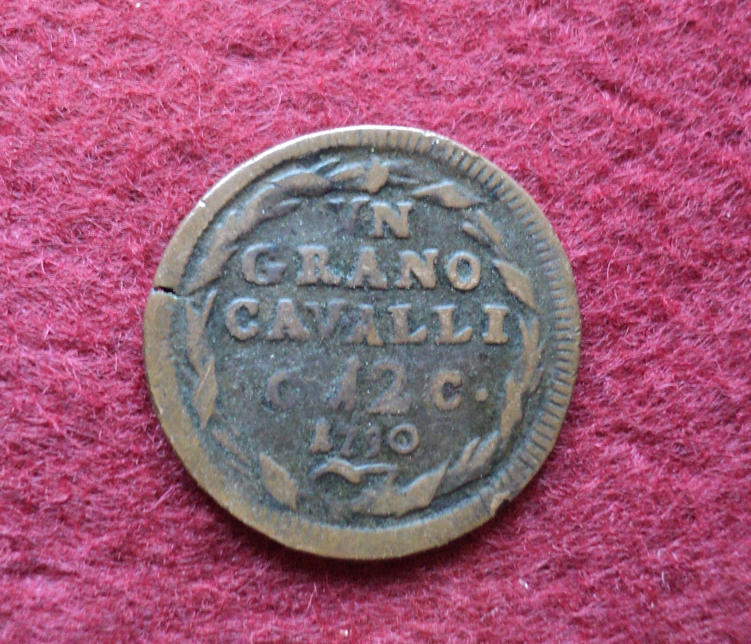 1790 1 Grano 12 Cavalli VERY RARE Coin of the Reign of Ferdinand IV ...