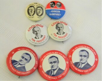 Campaign Buttons - Etsy