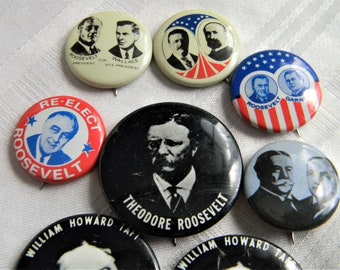 Roosevelt Campaign Buttons - Etsy