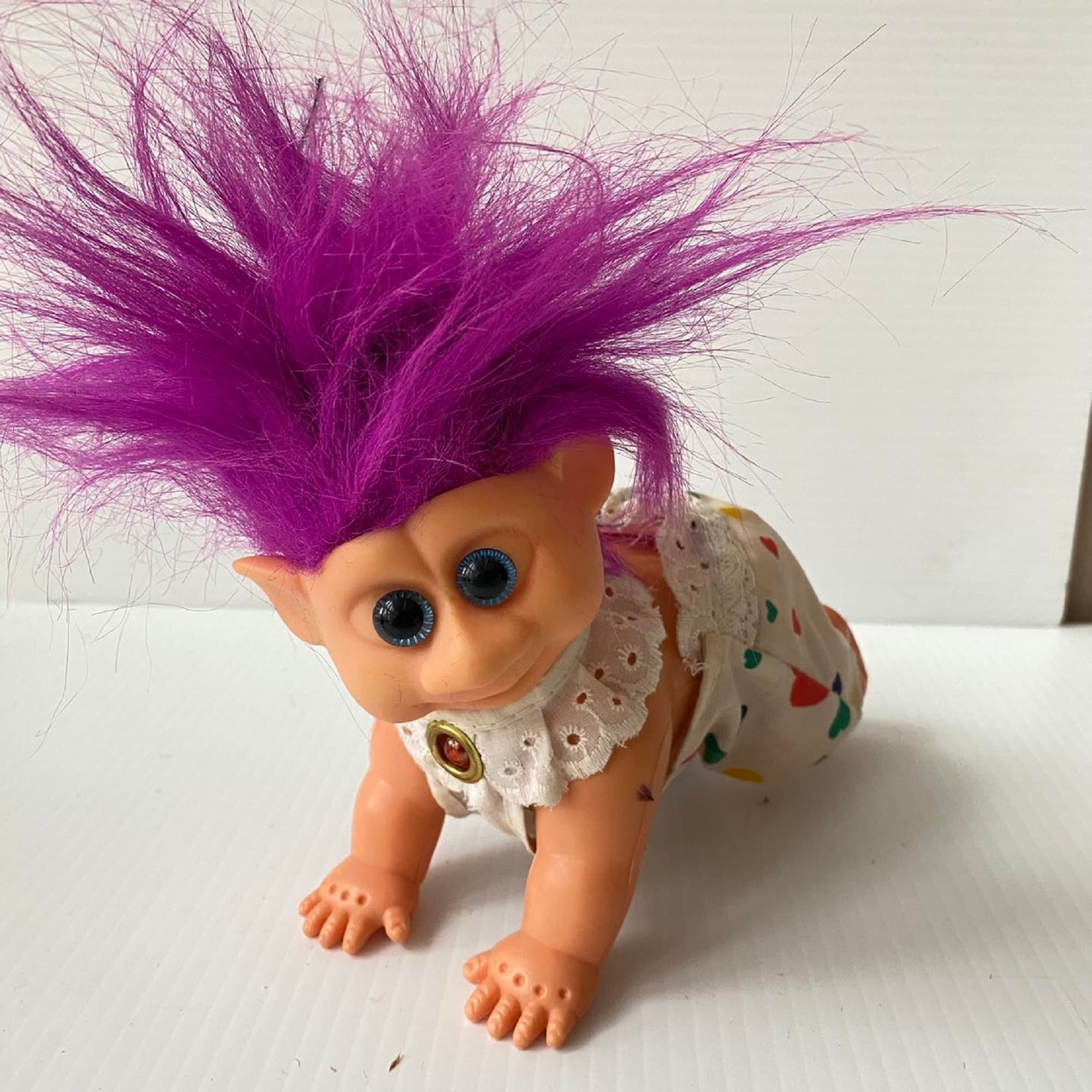 M545 Vintage Crawling Baby Doll Collectible Troll Toy Turning Head - Etsy