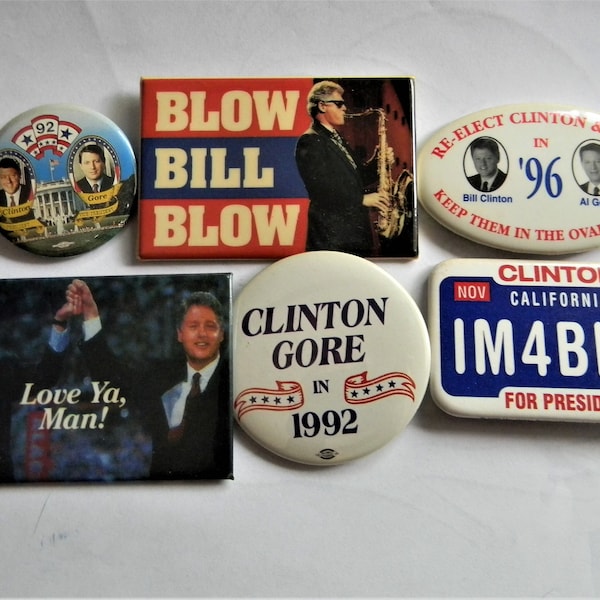 Clinton Gore Buttons - Etsy
