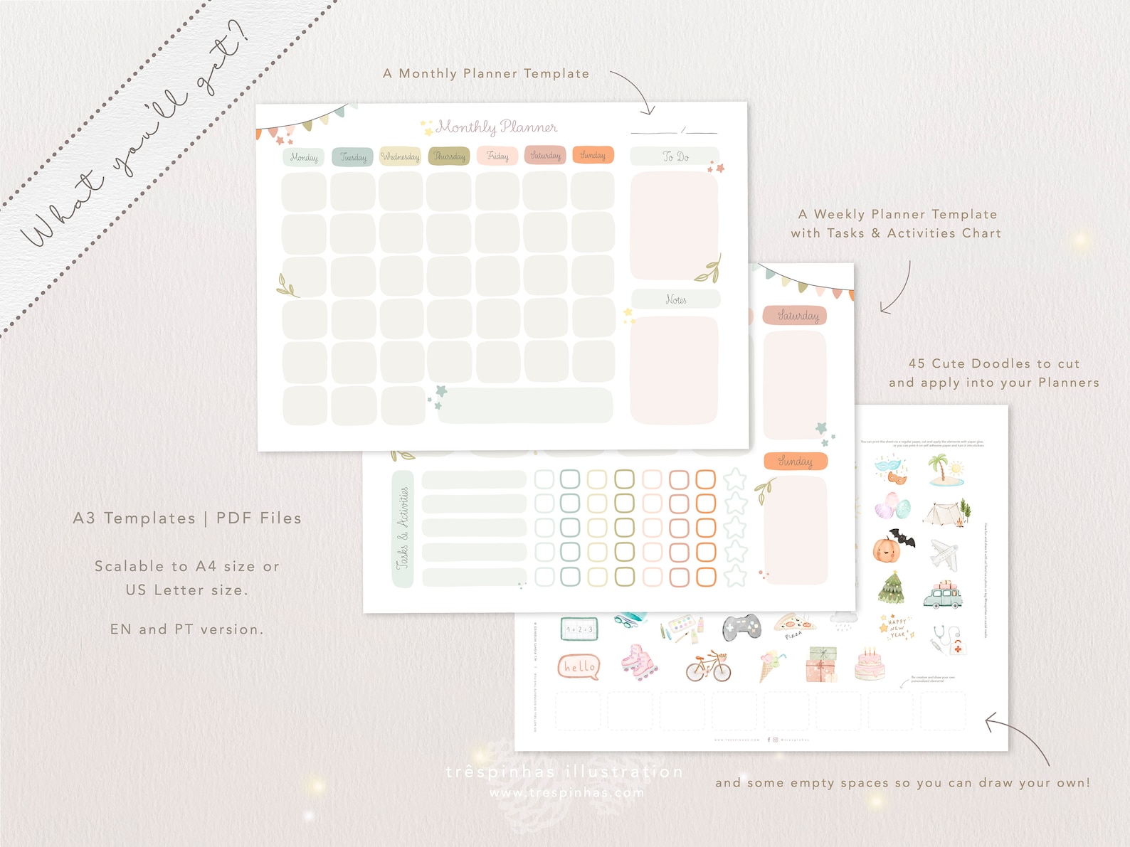 Kids Printable Planner, Kids Weekly Planner, Childrens Activity ...