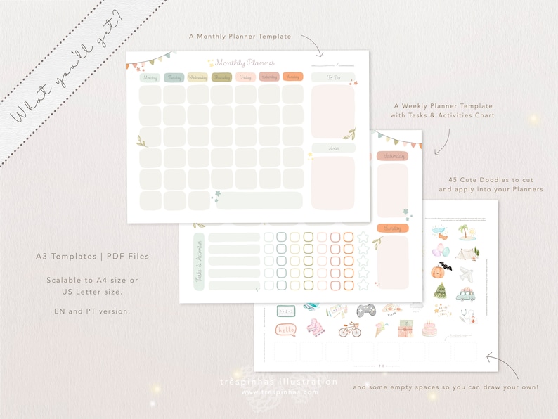 Kids Printable Planner, Kids Weekly Planner, Childrens Activity ...