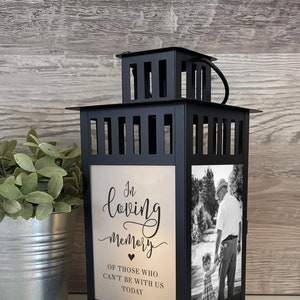 In Loving Memory, Photo Lantern, Memorial Lantern ,memorial Candle ...