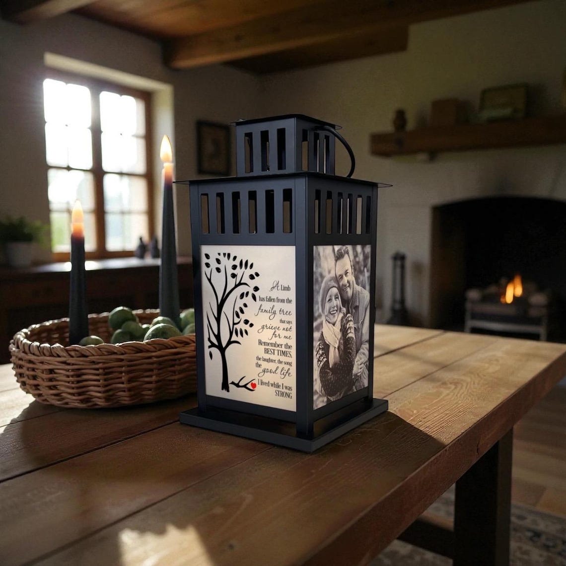 A Limb Has Fallen From Our Family Tree, Personalized Memorial Lantern ...
