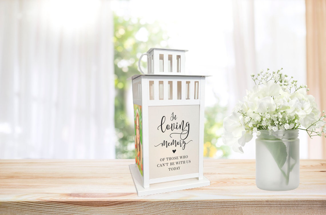 In Loving Memory, Photo Lantern, Memorial Lantern ,memorial Candle ...