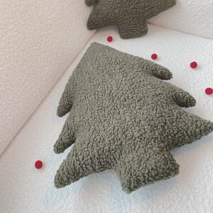 Tree Shaped Pillow, Christmas Pillow, Holiday Throw Pillow, Xmas Pillow ...