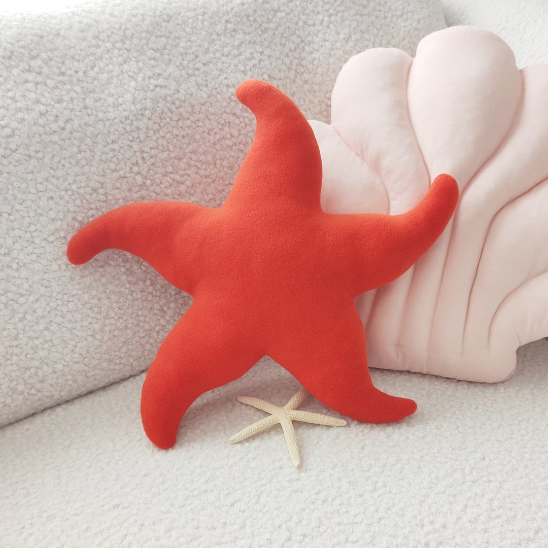 Sea Star Pillow, Starfish Pillow, Baby Crib Pillow, Burnt Orange ...