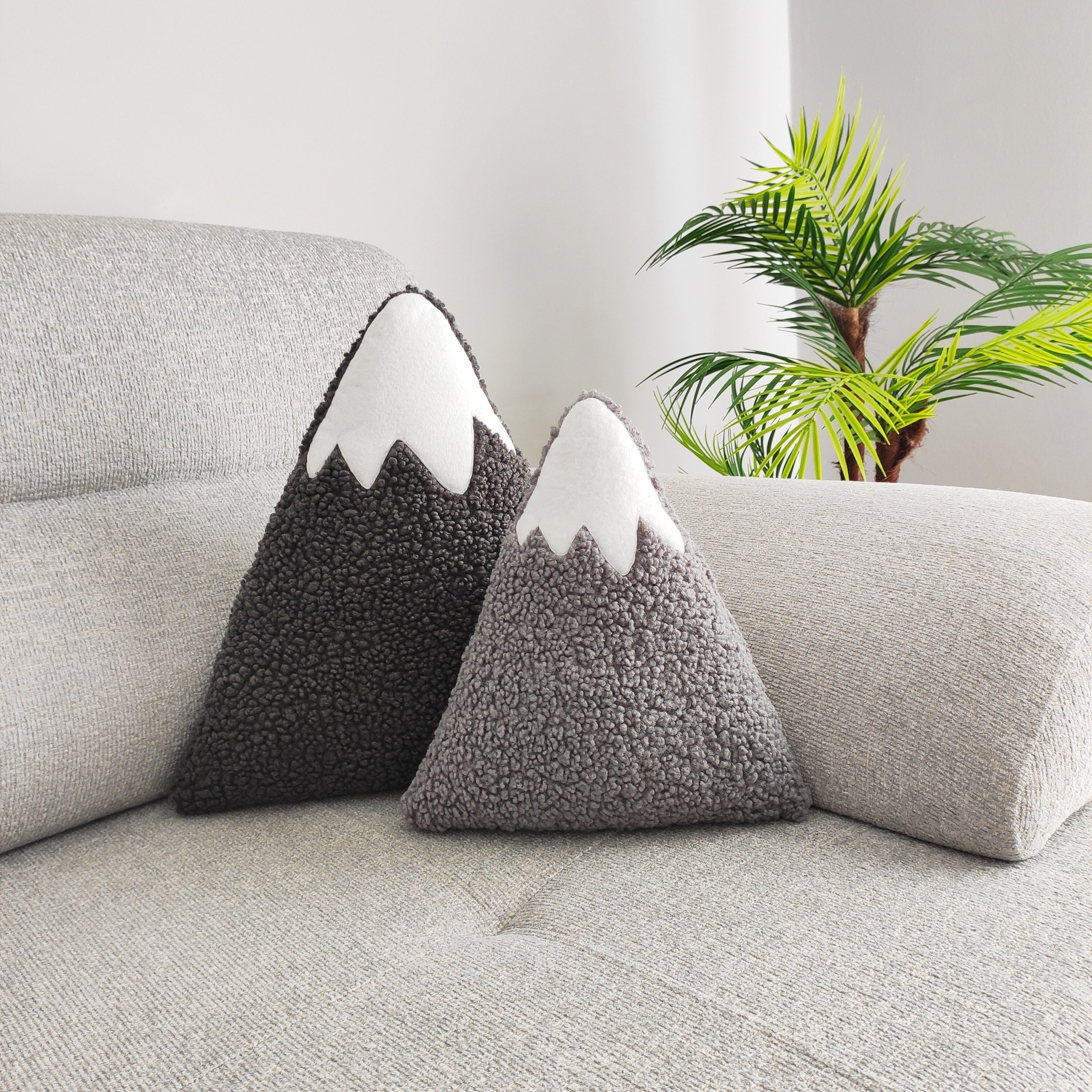 Mountain Cushion Rock Pillow Decorative Throw Pillow Mountain Peak ...