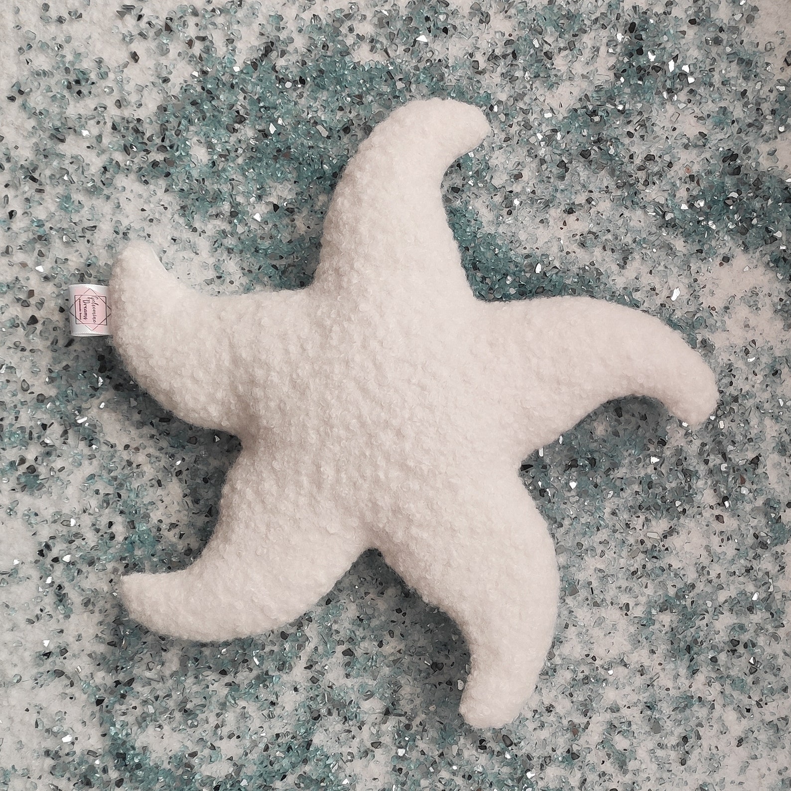 Boucle Sea Star Pillow: Nautical Baby Nursery Decor - Etsy