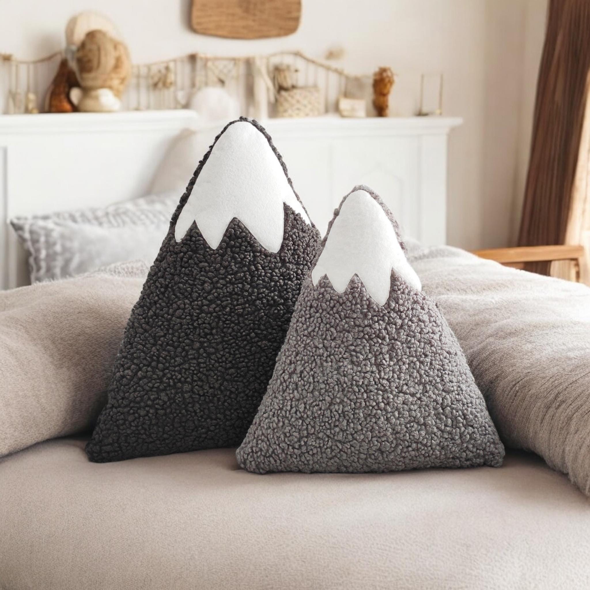 Mountain Cushion Rock Pillow Decorative Throw Pillow Mountain Peak ...