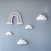 Cloud Wall Decor Set Clouds Wall Hanging White Soft Clouds Cot - Etsy