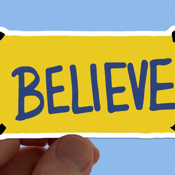 Believe Decal - Etsy