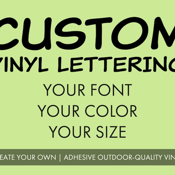 Lettering Decal - Etsy