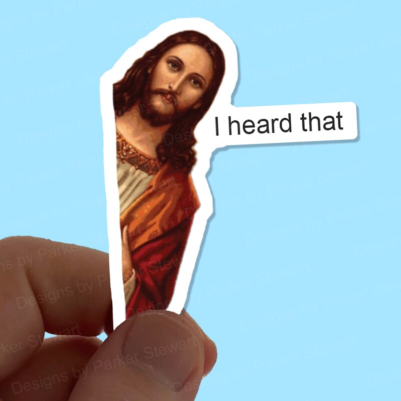 Jesus I Saw That Sticker - Etsy