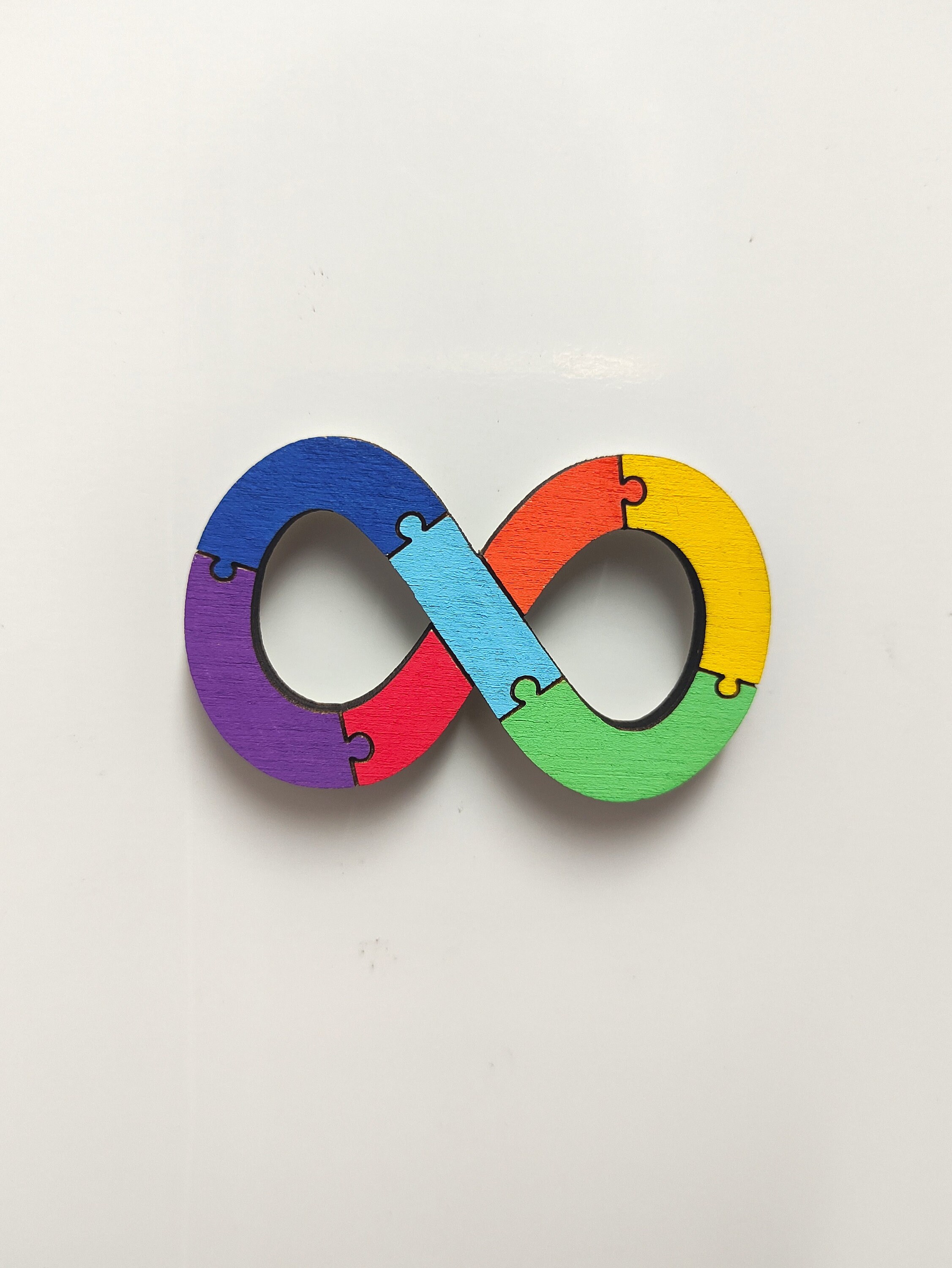 Autism Wooden Fridge Magnet Neurodiversity Symbol Autistic - Etsy
