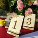Wooden Table Top Numbers, Elegant Personalized Design, Placeholder ...