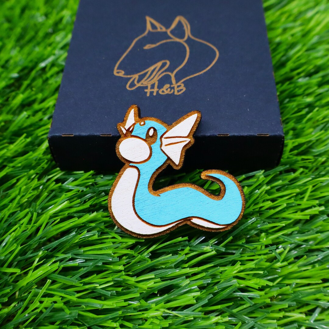 Wooden Dratini Pokémon Magnets, Custom Anime Gift, Geek, Home ...