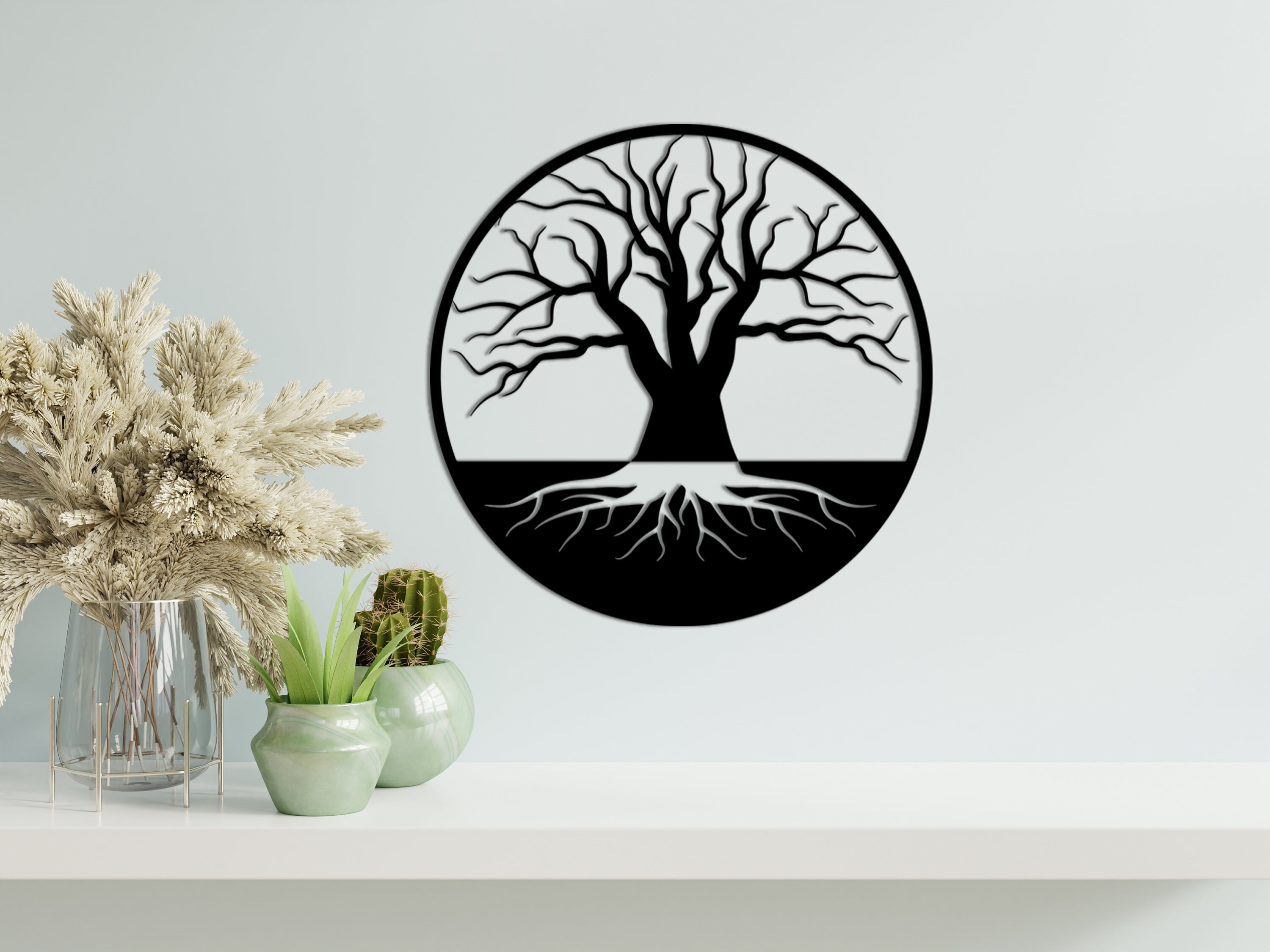 Wooden Geometric Tree of Life Different Sizes and Colors - Etsy