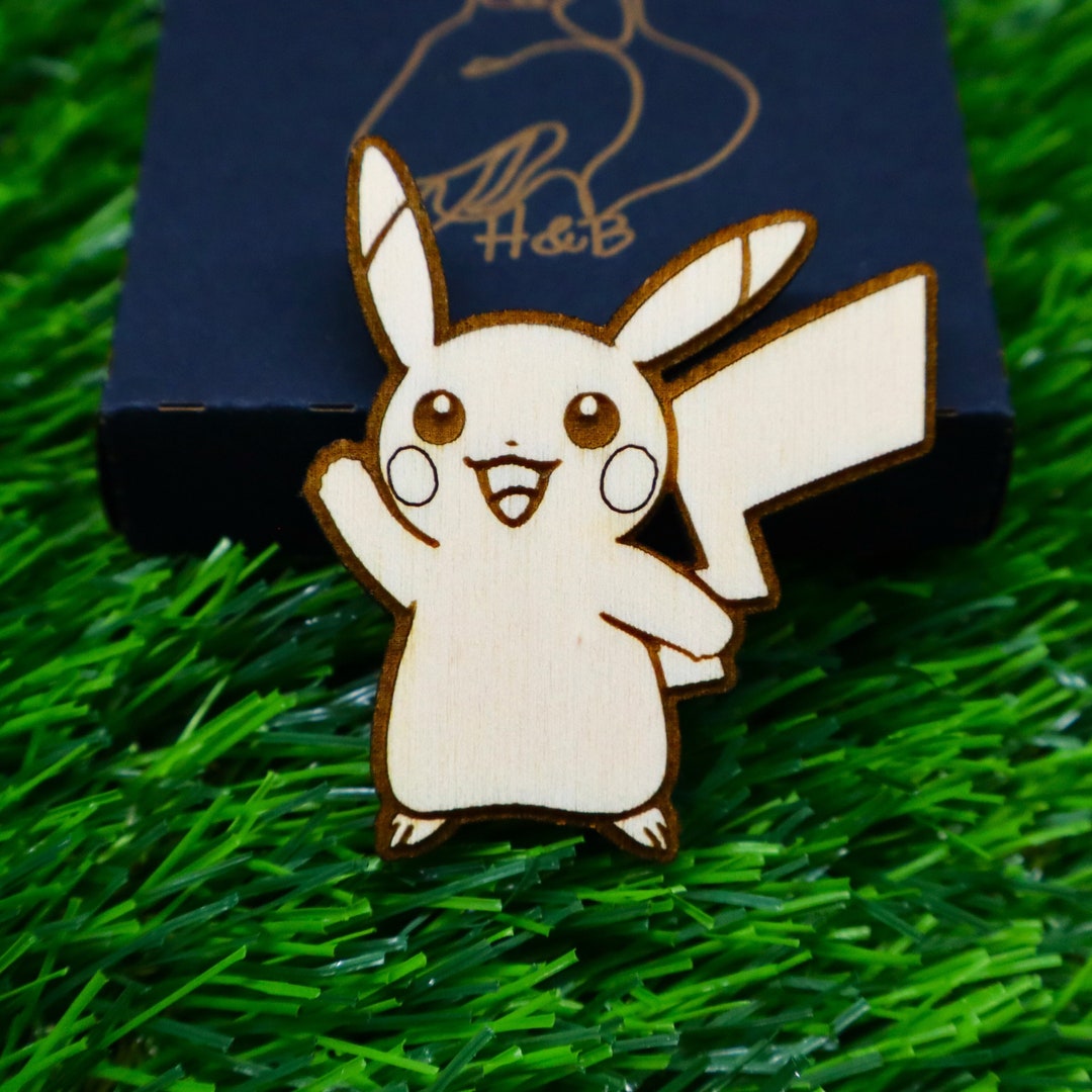 Wooden Pikachu Pokémon Magnet, Custom Anime Gift, Geek, Home Decoration ...