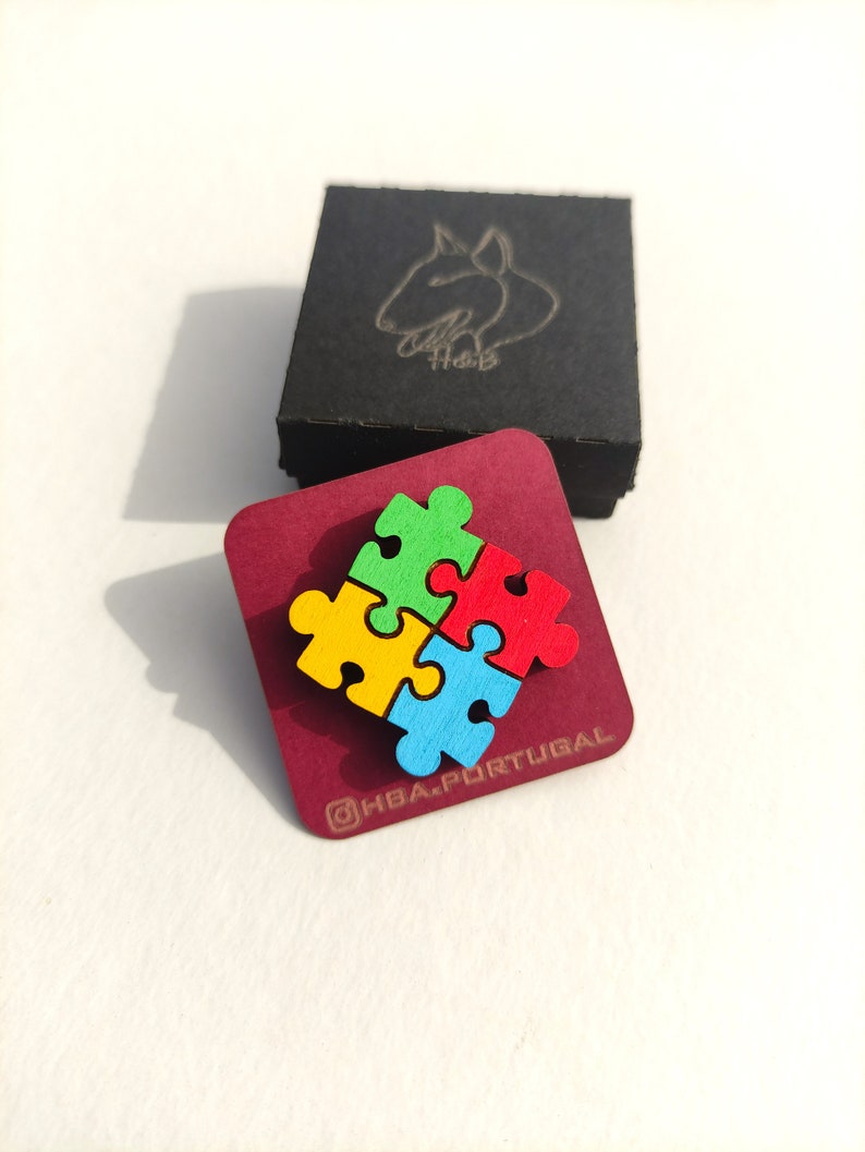 Autism Wooden Pin Set Neurodiversity Symbol Autism Spectrum - Etsy