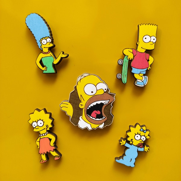The Simpsons Magnet - Etsy