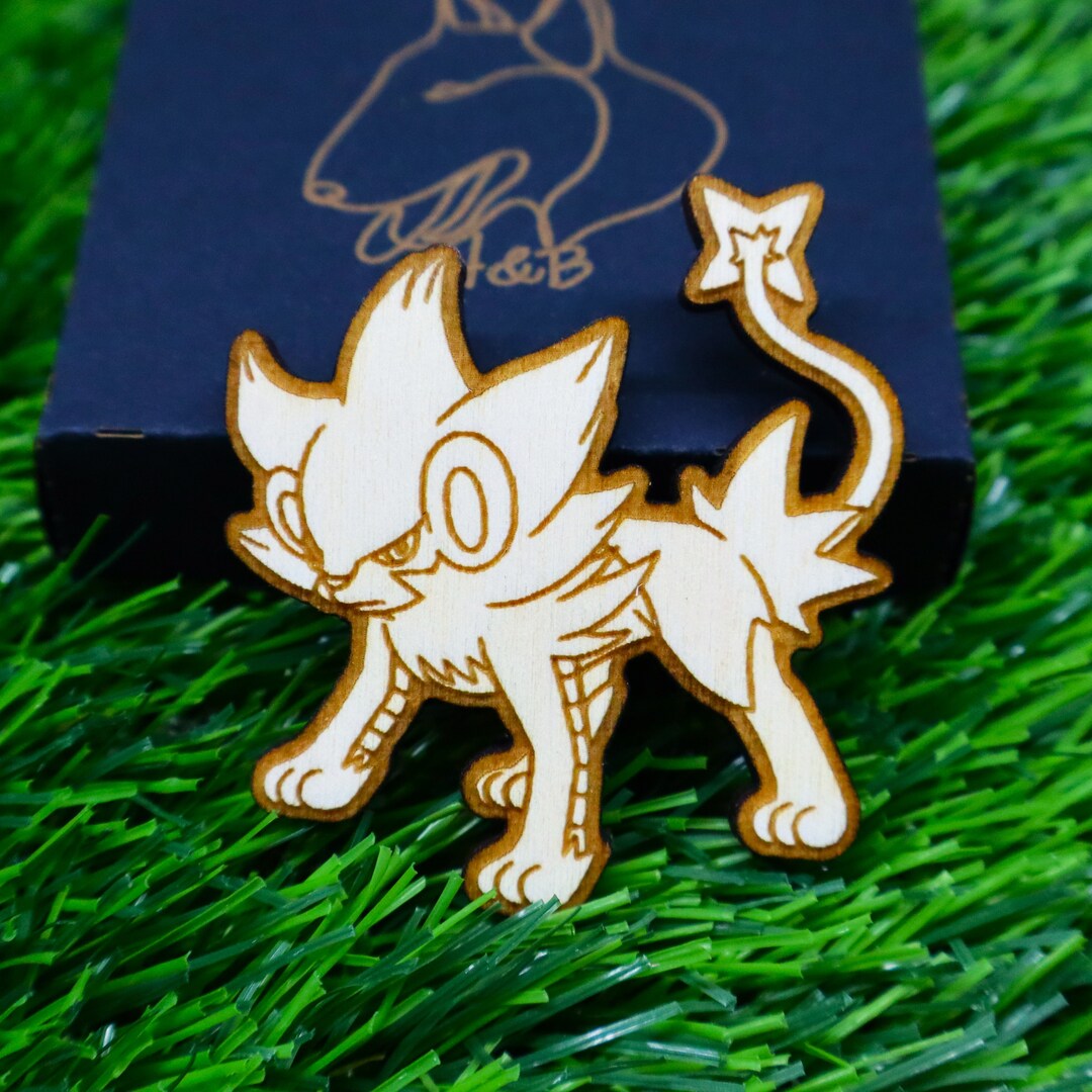 Wooden Luxray Pokémon Magnets, Custom Anime Gift, Geek, Home Decoration ...