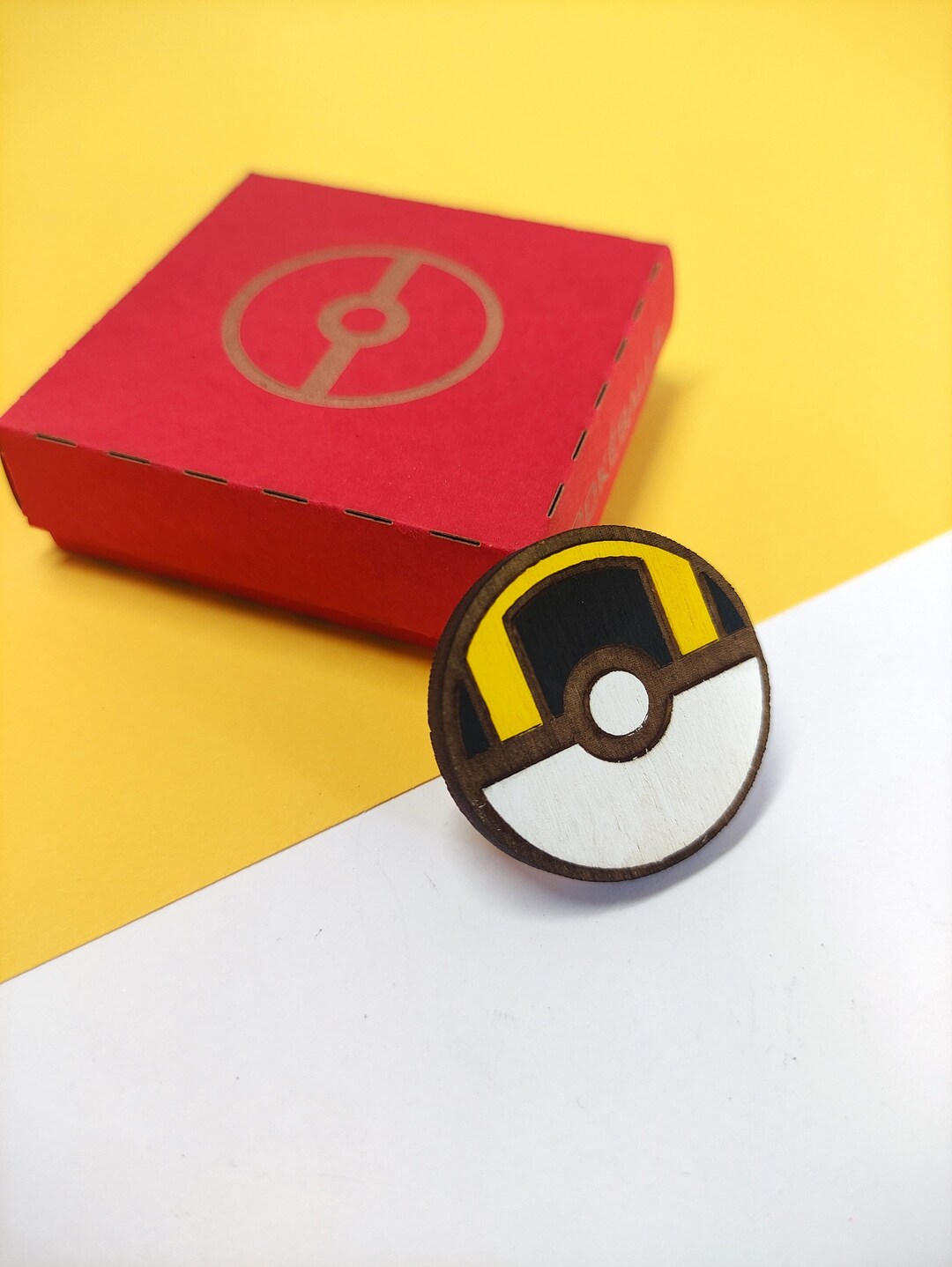 Wooden Pokémon Magnets, Ultra Ball, Custom Anime Gift, Geek, Home ...