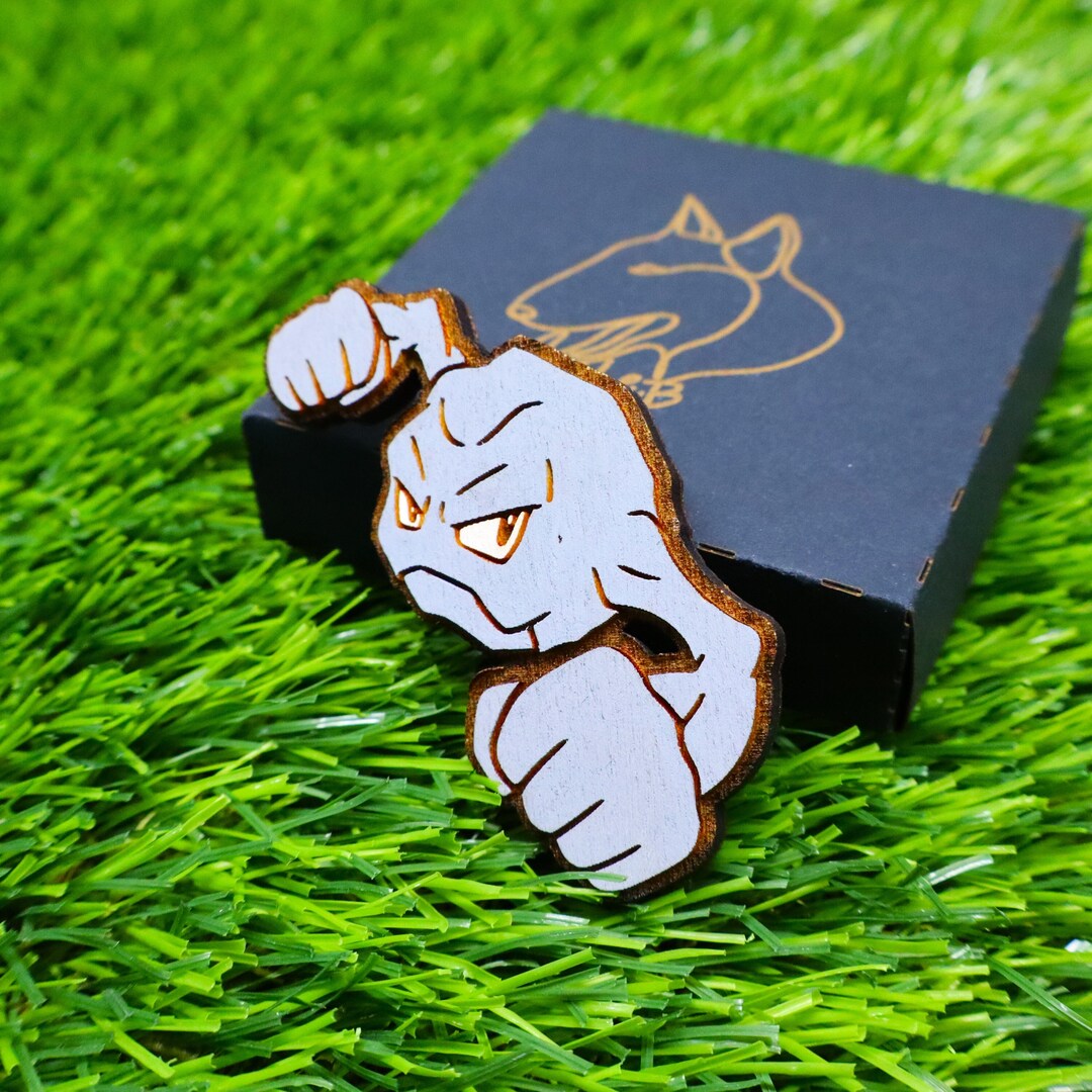 Wooden Geodude Pokémon Magnets, Custom Anime Gift, Geek Home Decoration ...