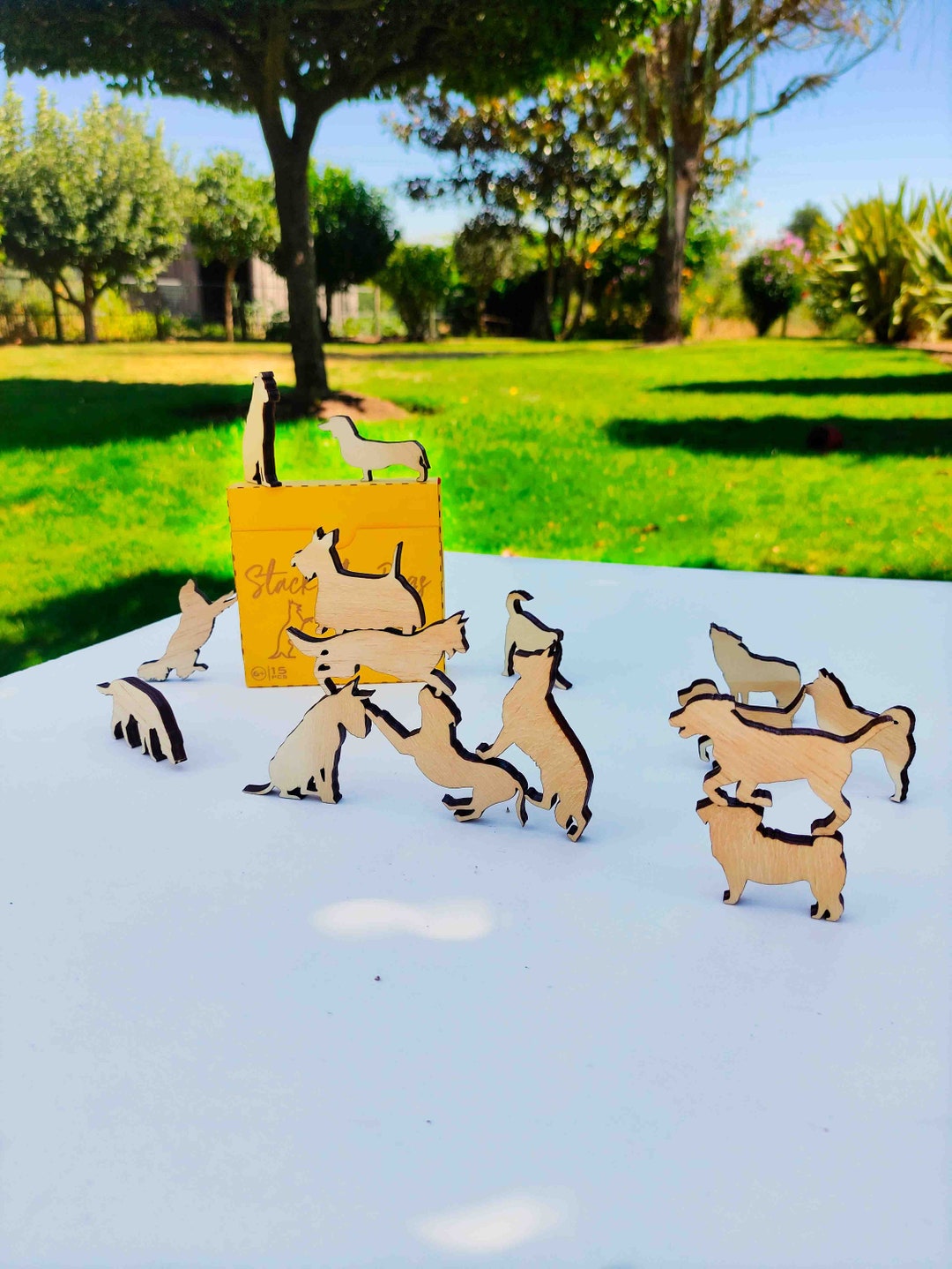 Stack the Dogs, Stack and Balance Toy Miniatures of Dogs, Gift for Dog ...