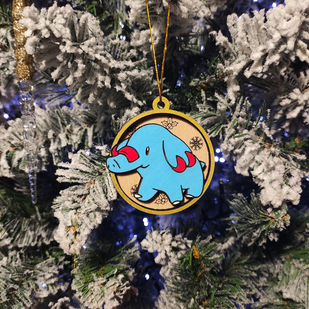 Wooden Pokémon Christmas Ornaments, Phanpy, Colorful Geek Gift, Xmas ...