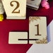 Wooden Table Top Numbers, Elegant Personalized Design, Placeholder ...