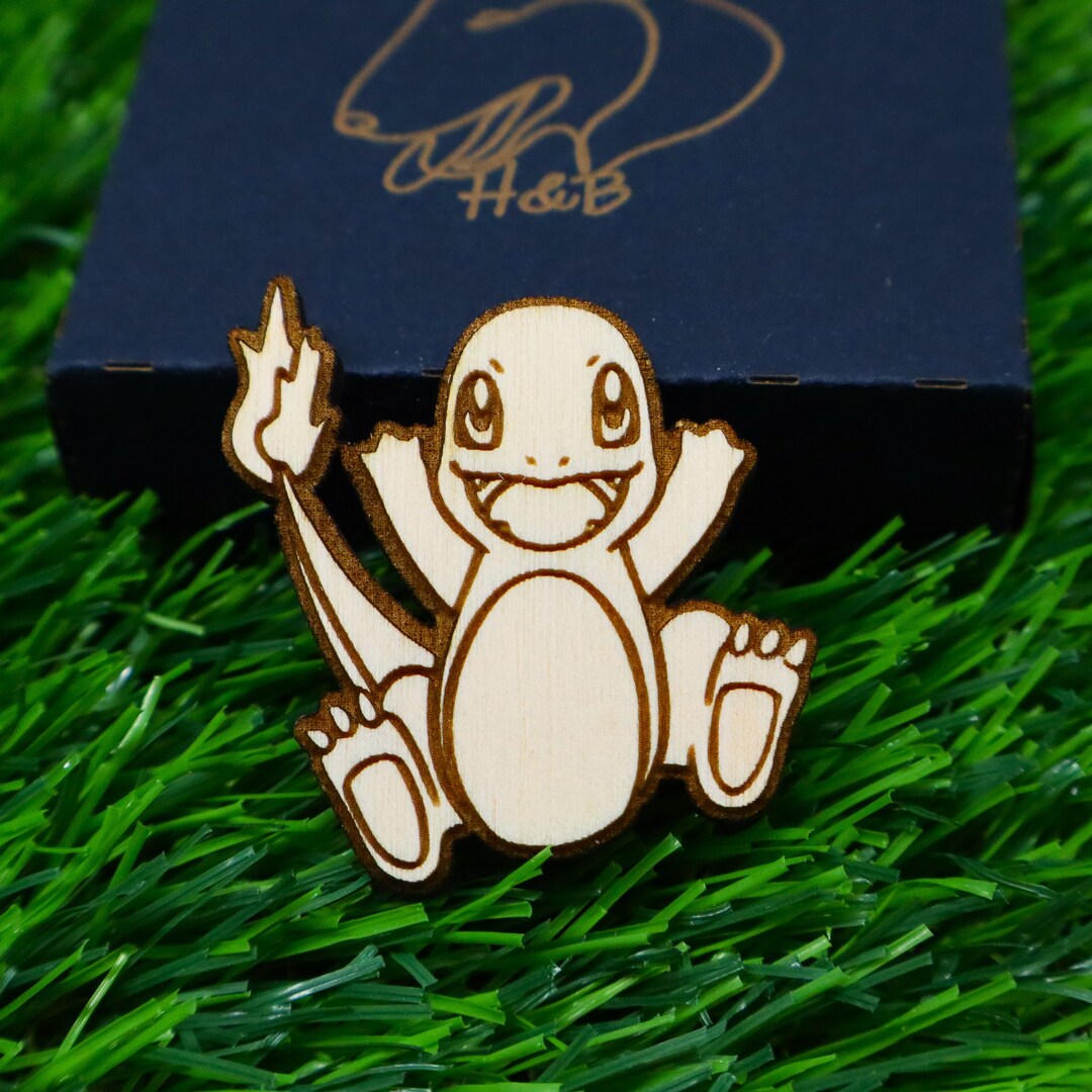 Wooden Charmander Pokémon Magnet, Custom Anime Gift, Geek, Home ...