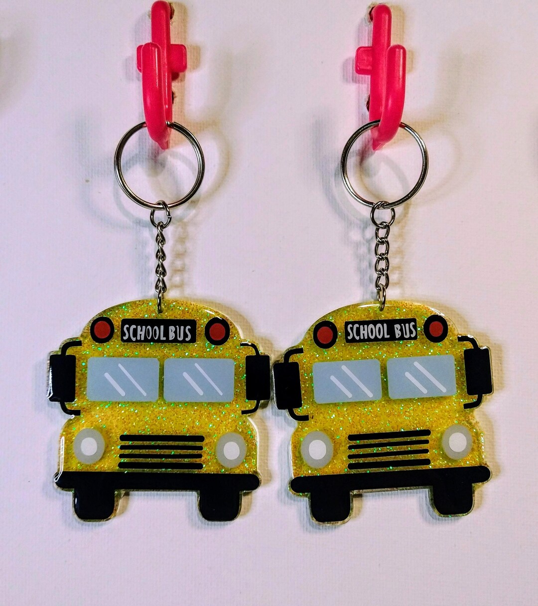 School Bus Acrylic Key Chains - Etsy