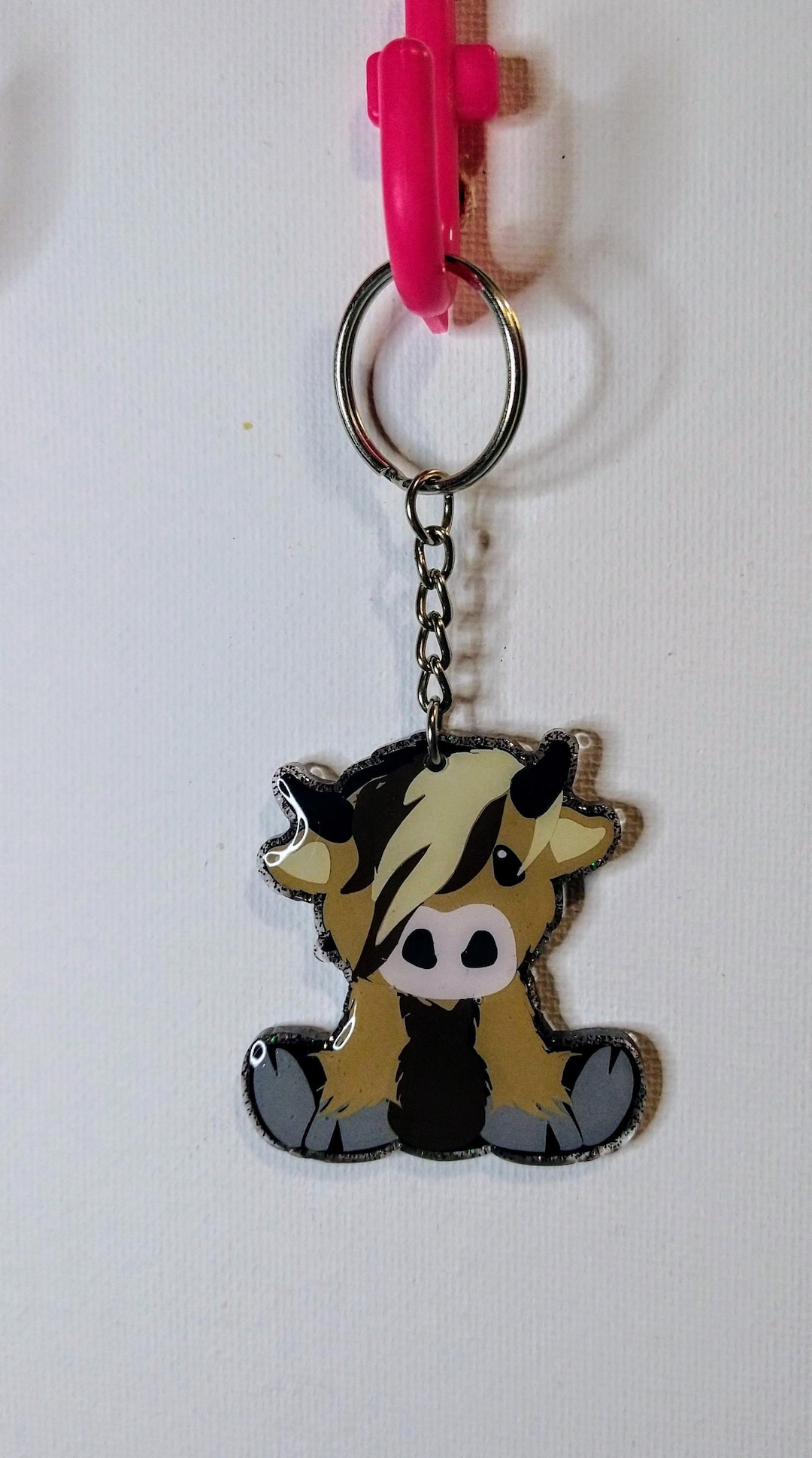 Highland Cow Key Chain - Etsy