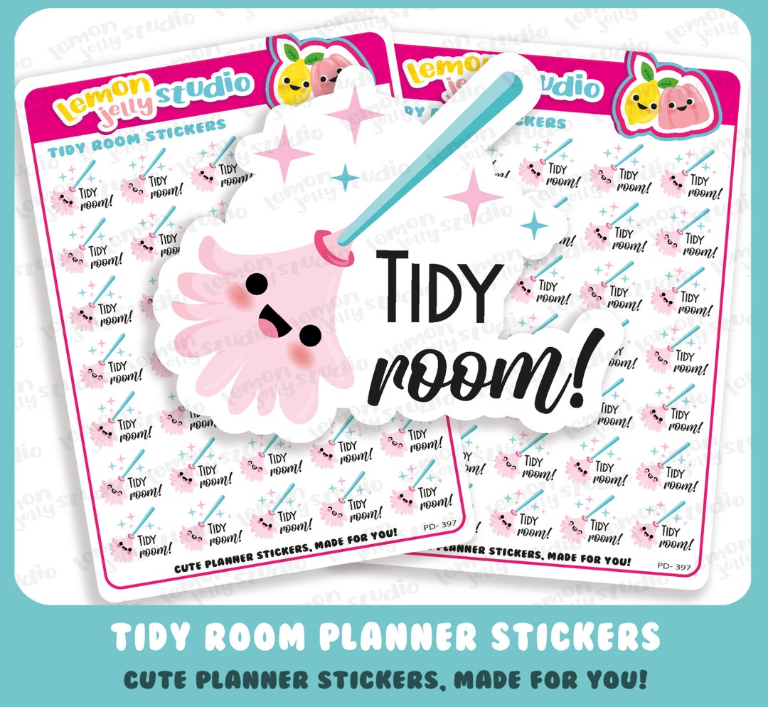 35 Cute Tidy Room/house Chores/clean Planner Stickers - Etsy