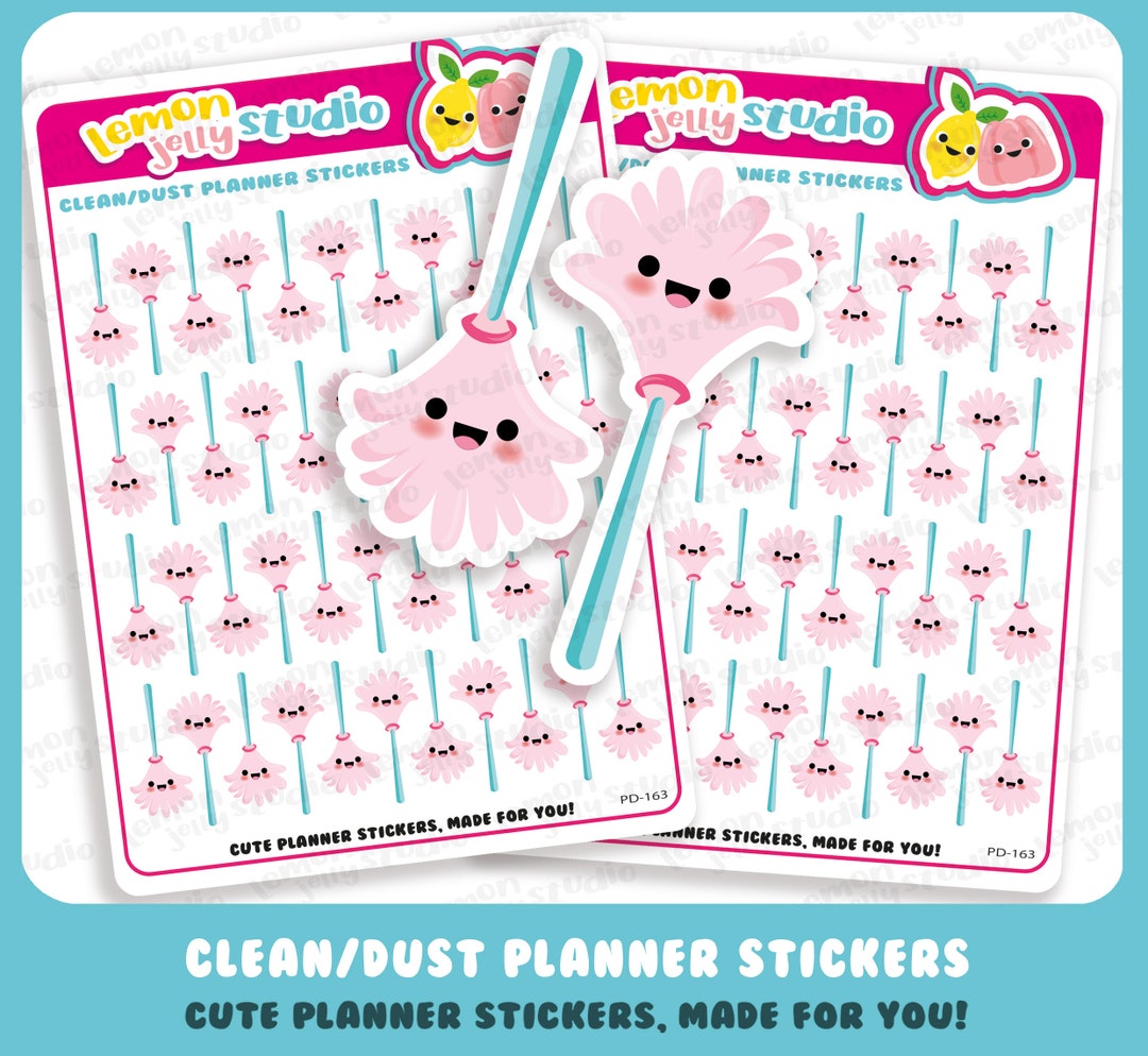 44 Cute Dust/clean/house Chores Planner Stickers - Etsy