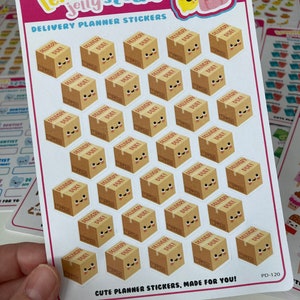 32 Cute Delivery/parcel/package Planner Stickers - Etsy