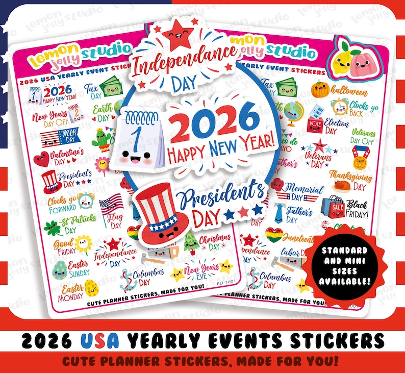 30 Cute 2026 USA Yearly Events/dates/holidays/calendar/bank Holidays ...