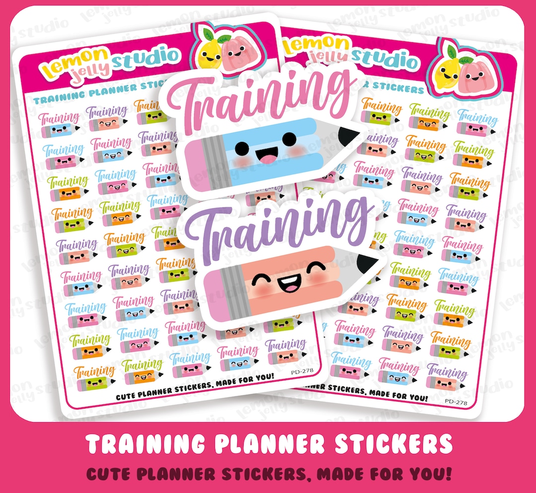 45 Cute Training Planner Stickers - Etsy