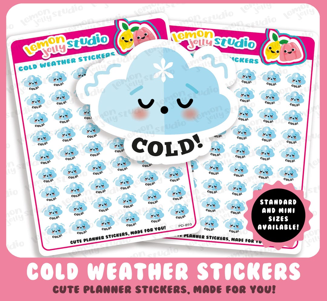54 Cute Cold Weather Planner Stickers - Etsy