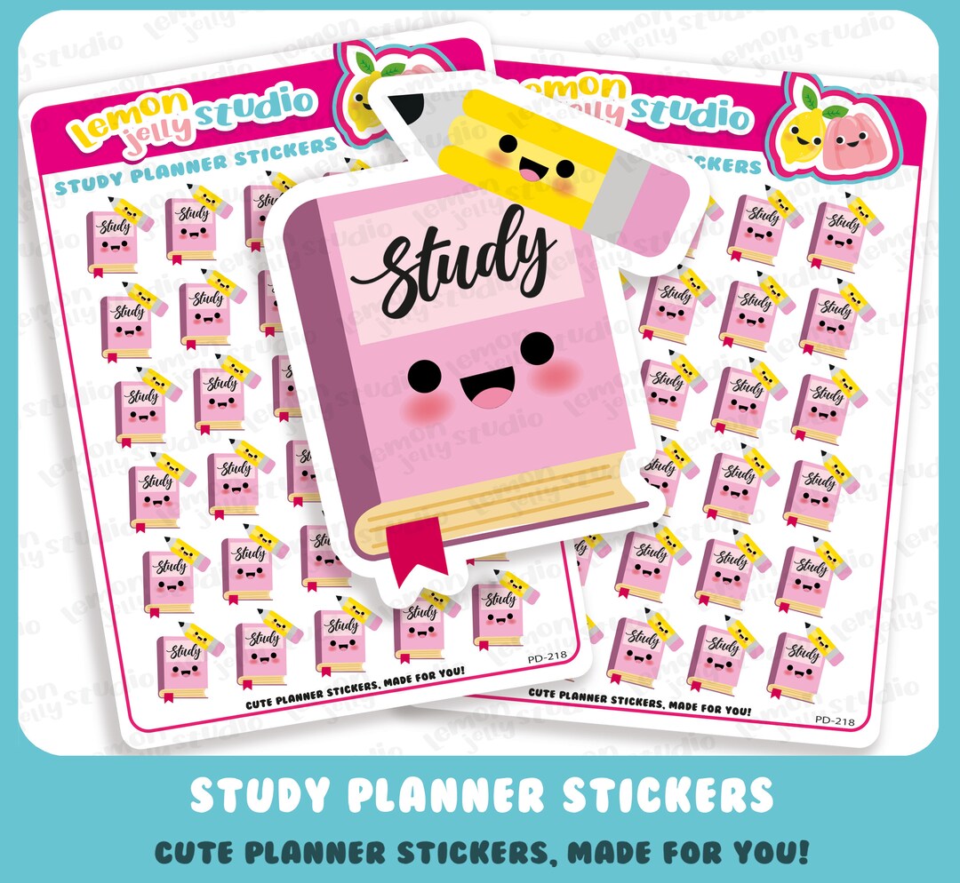 30 Cute Study/college/university/school Planner Stickers - Etsy