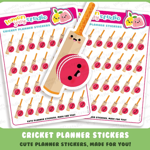 Cricket Bat Stickers - Etsy