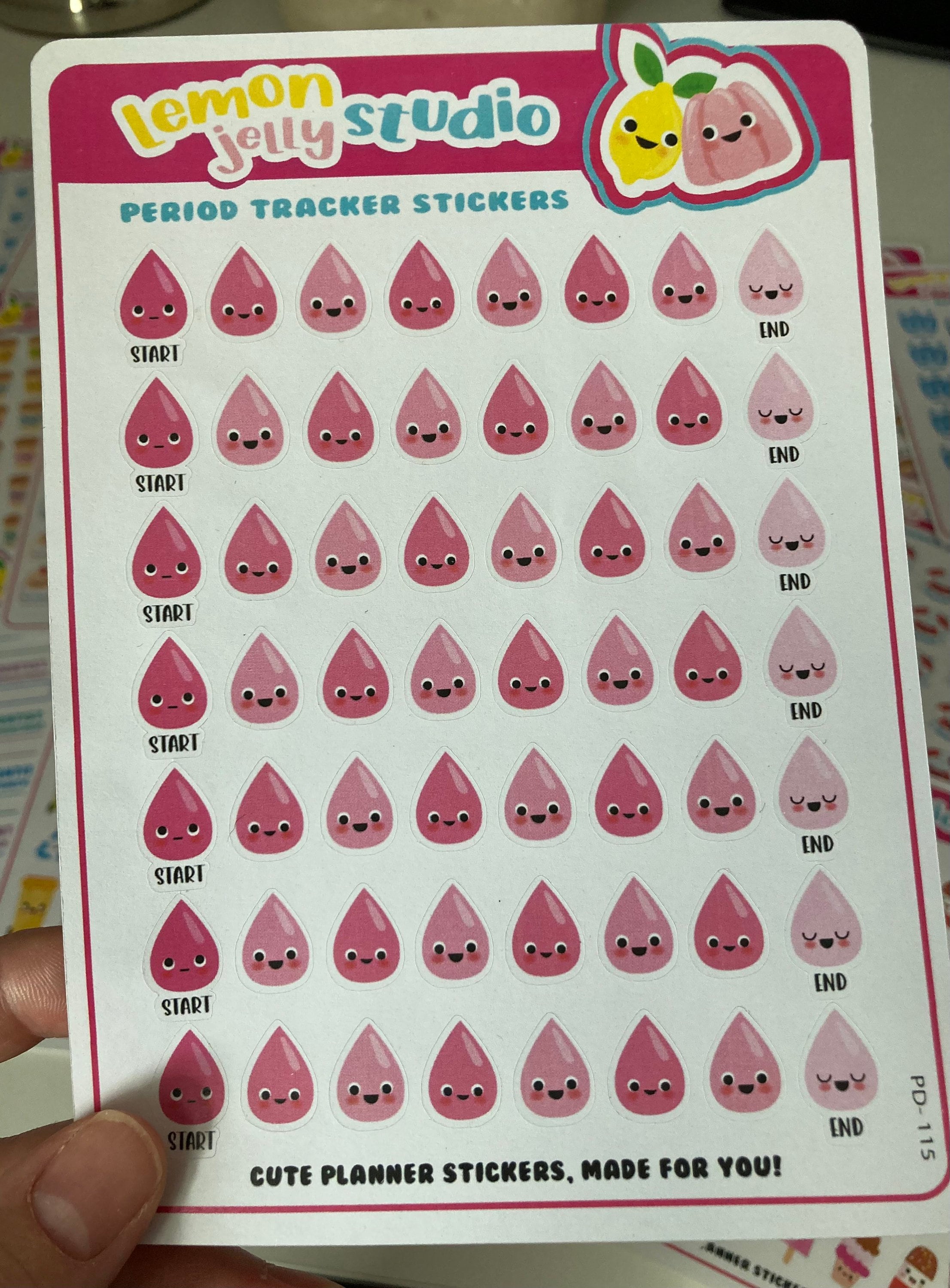 56 Cute Period Tracker Stickers - Etsy