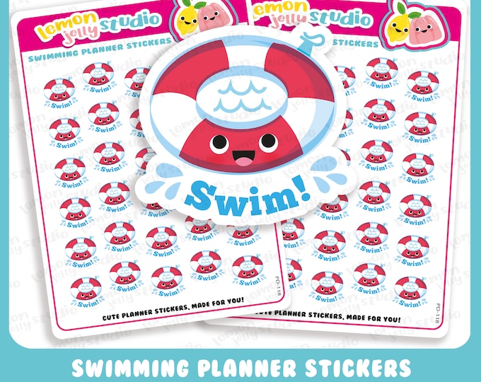 42 Cute Swim/swimming Girl Planner Stickers - Etsy