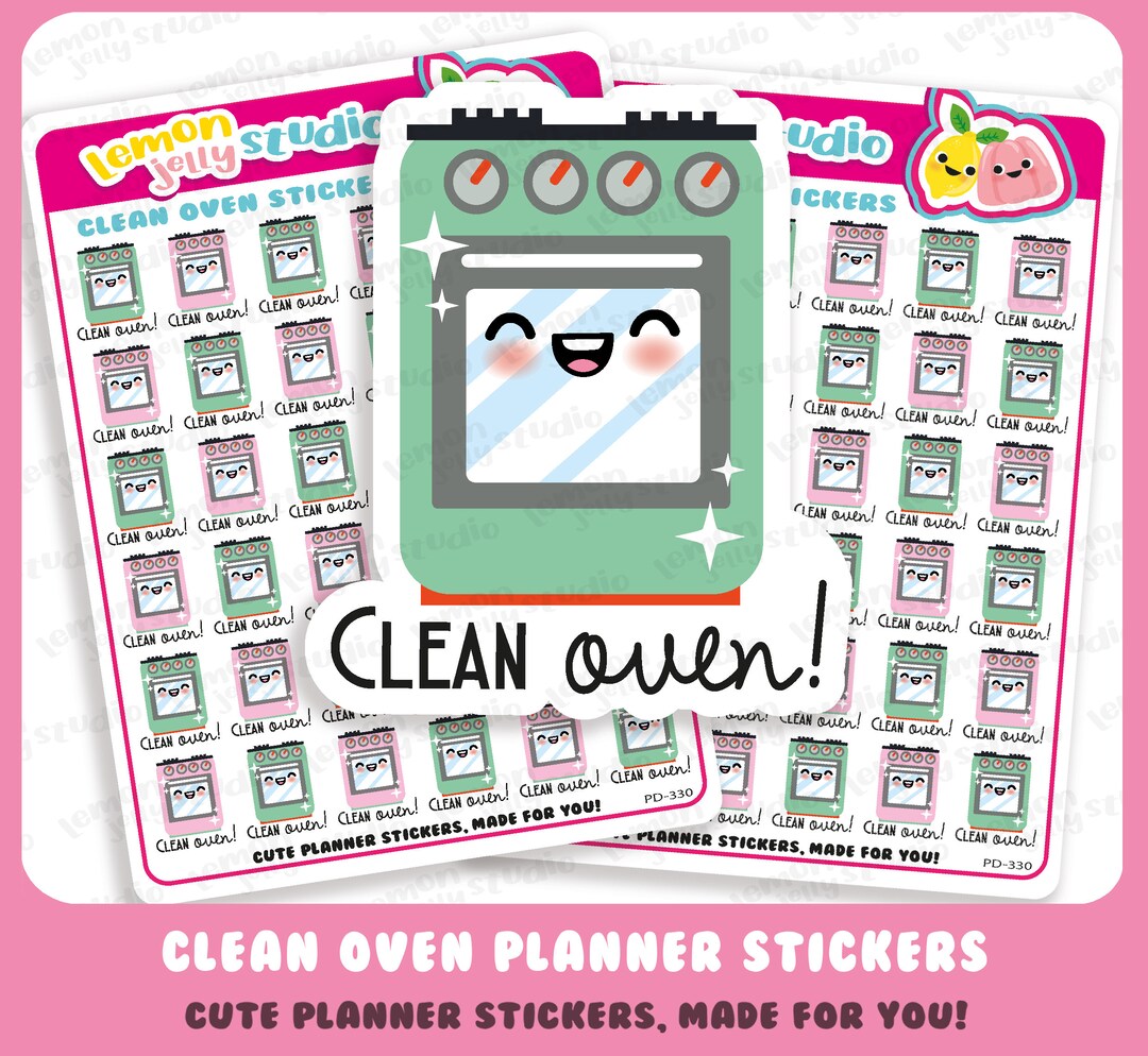 36 Cute Clean Oven/chores/housework Planner Stickers - Etsy